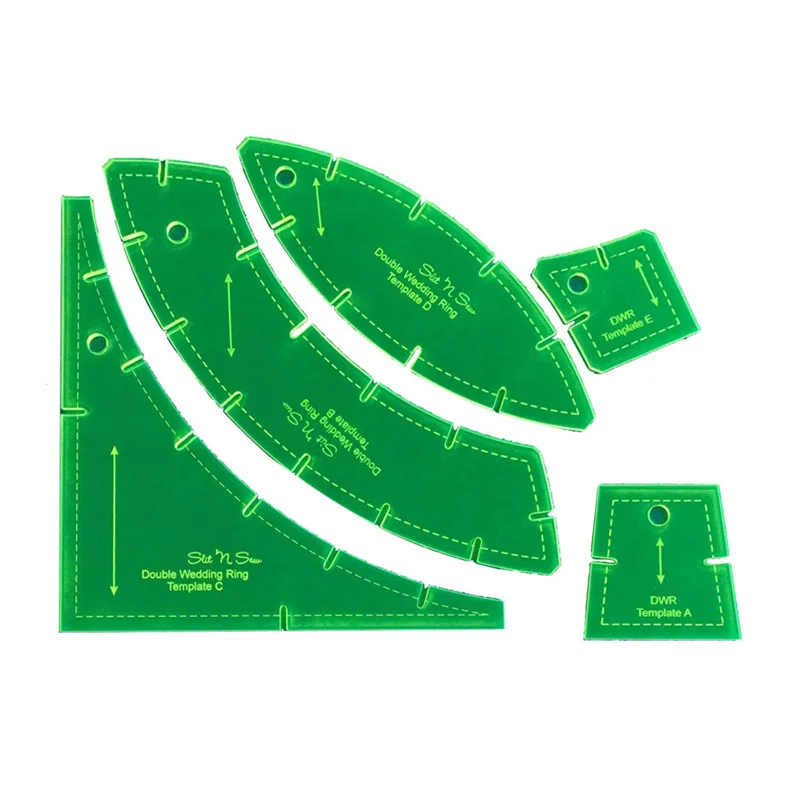 Double Wedding Ring Template Set