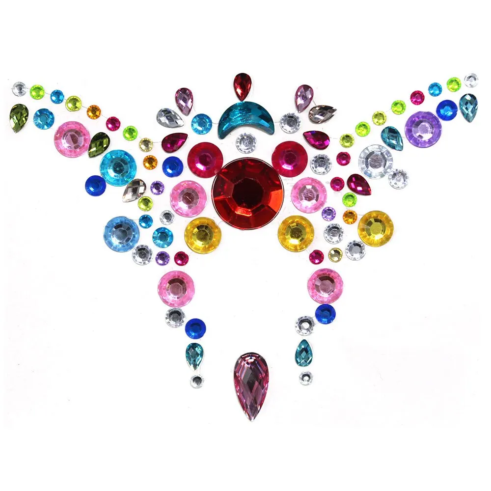Churchf Crystal Belly Button Stickers Belly Dance Glitter Stickers ...