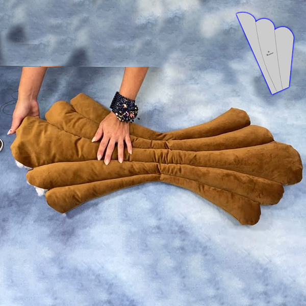Shell Cushion Sewing Template - With Instructions