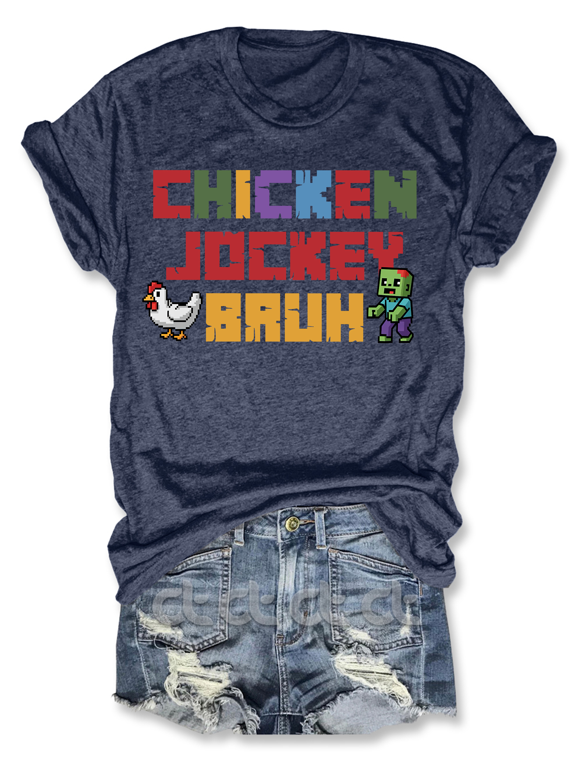 Chicken Jockey Bruh T-Shirt