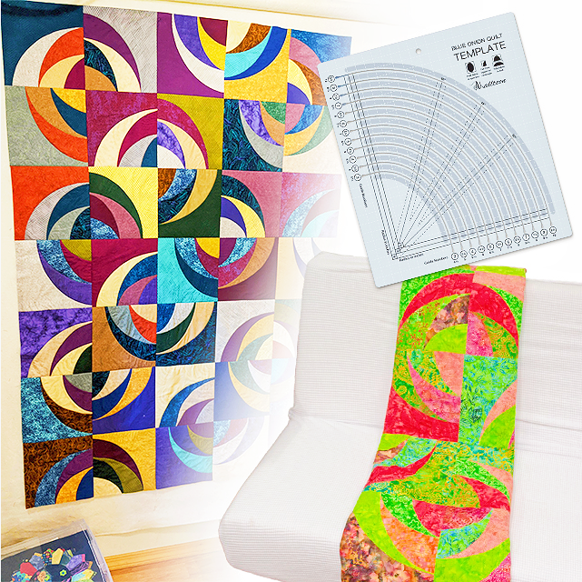 Blue Onion Patchwork Template