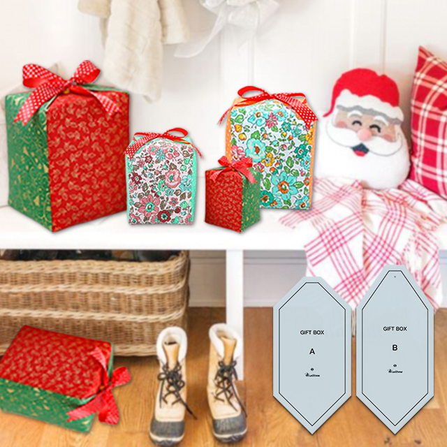 DIY Gift Box Sewing Template - Included Tutorial