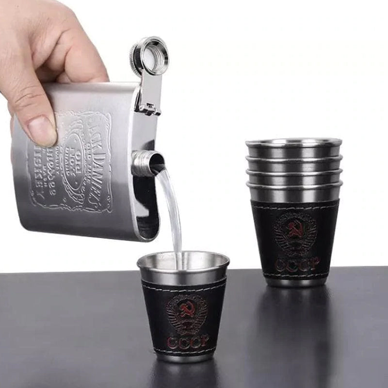 4 Packs Stackable Stainless Steel Cups Set, Reusable Metal Beer ...