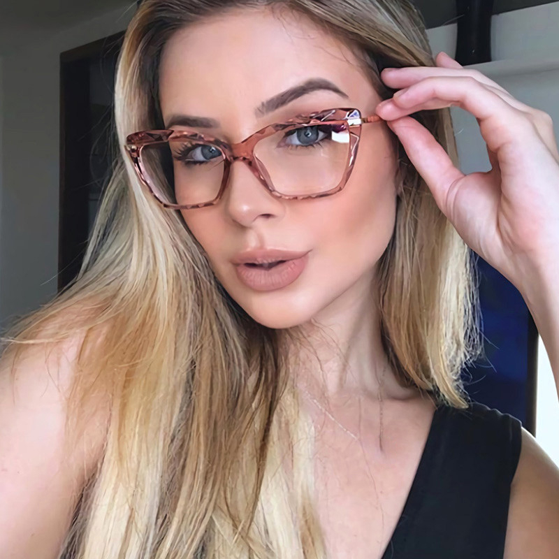 Luxury Cat Eye Glasses Ladies Optical Spectacle Eyeglass Resting Lenses ...