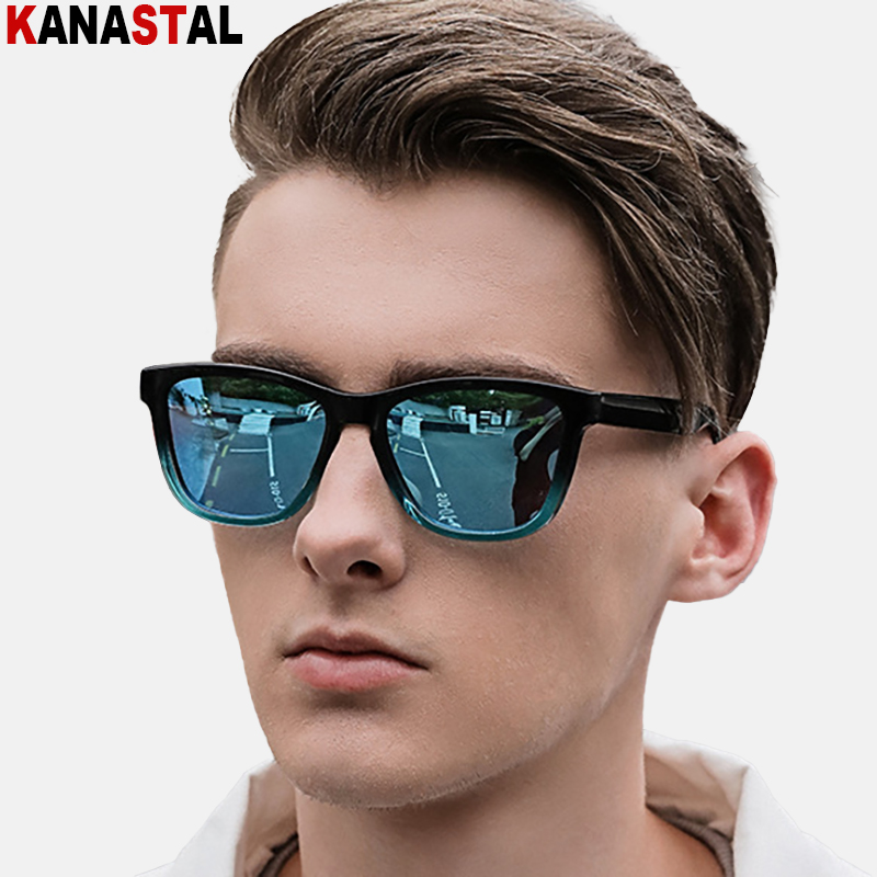 Men Polarized Sunglasses UV400 Retro Colorful Women Sun Glasses Square ...