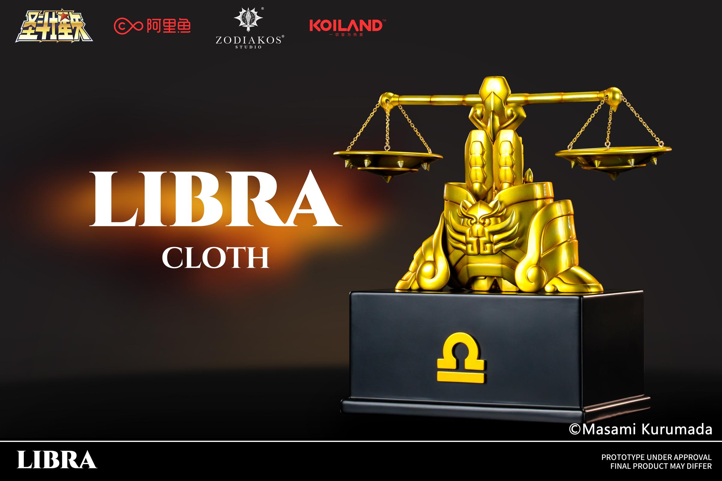 1/6 Scale Licensed Libra Cloth - Saint Seiya Resin Statue - Zodiakos ...