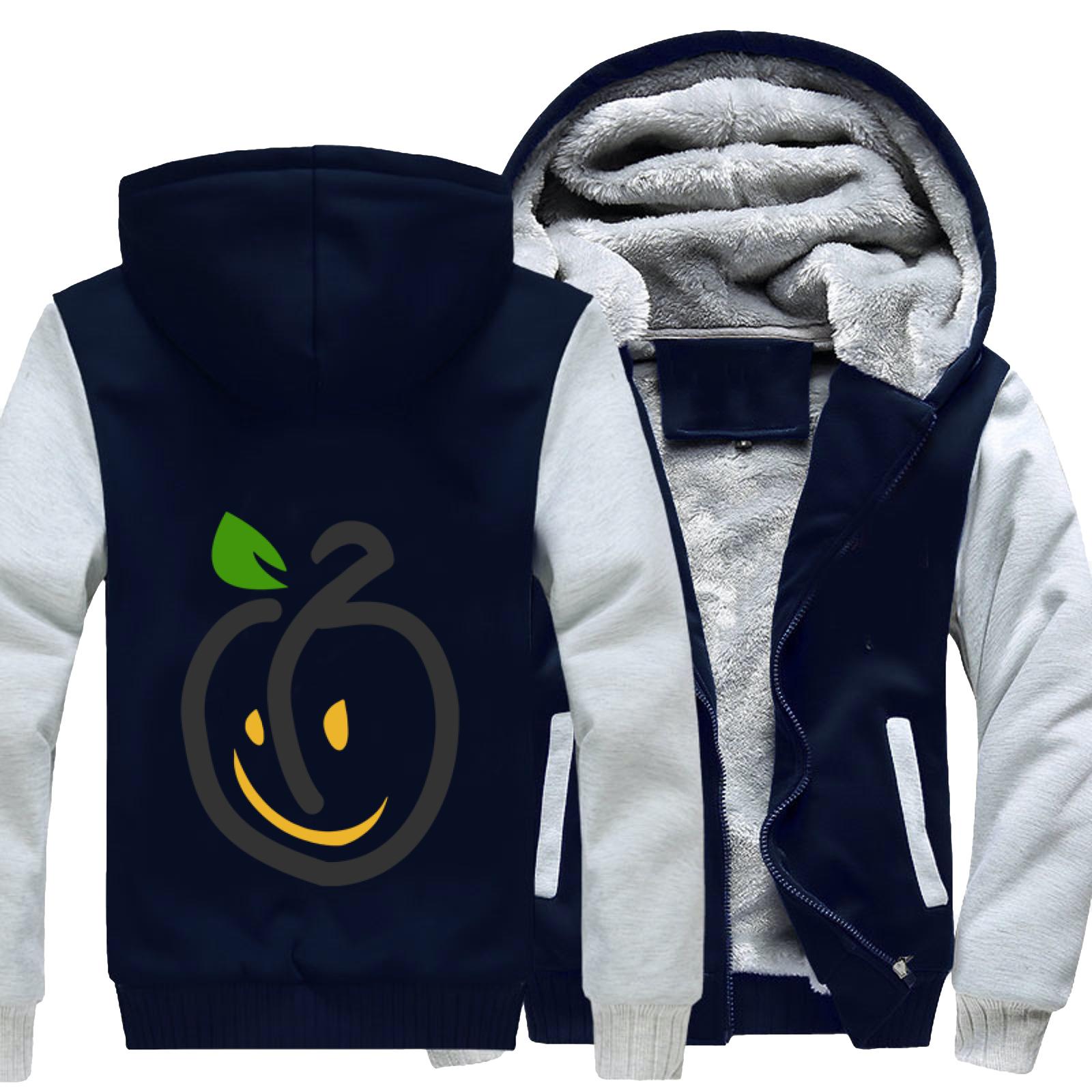 Abstract Apple, Fruit Fleece Jacket