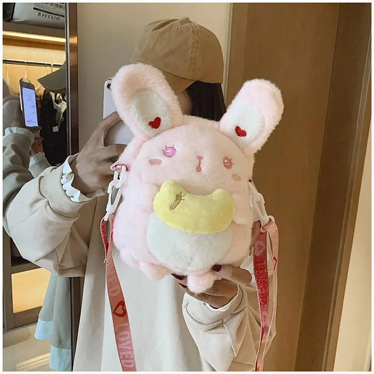 CARTOON RABBIT PLUSH BAG