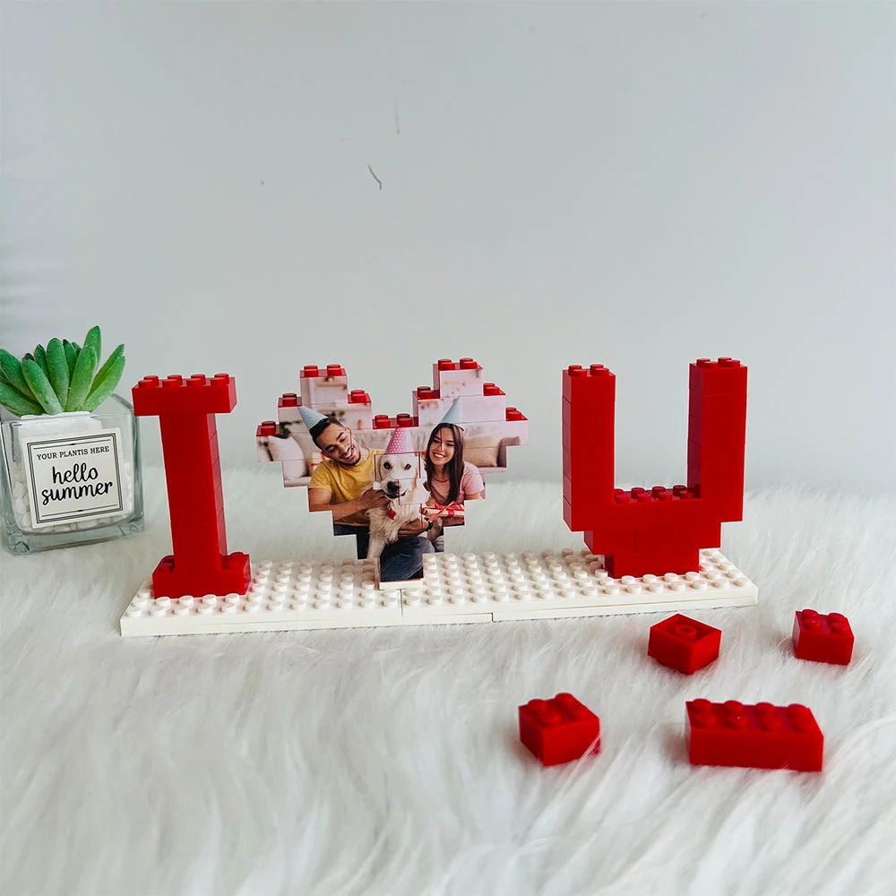 Personalized I Love You Brick Puzzles Gifts for Lovers