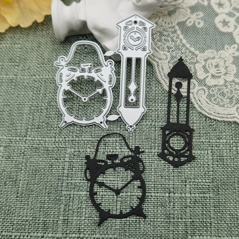 Nigikala Clock Scrapbook Embossing Papercutting Greeting Card Metal ...
