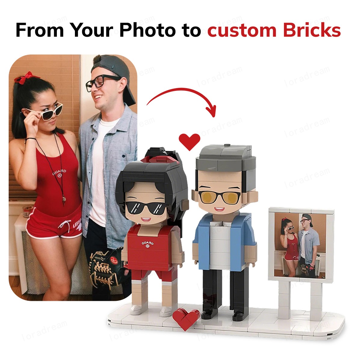 Custom Brick Set From Your Favorite Photo, Personalized Minifigure ...