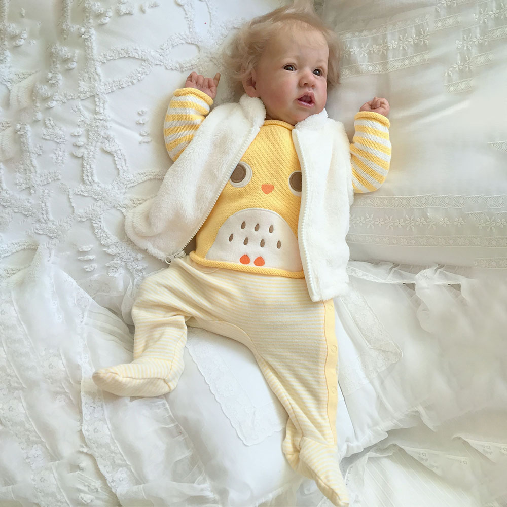 [New Series!] Real Newborn Reborn Baby Girl Realistic 12'' Eyes Open ...