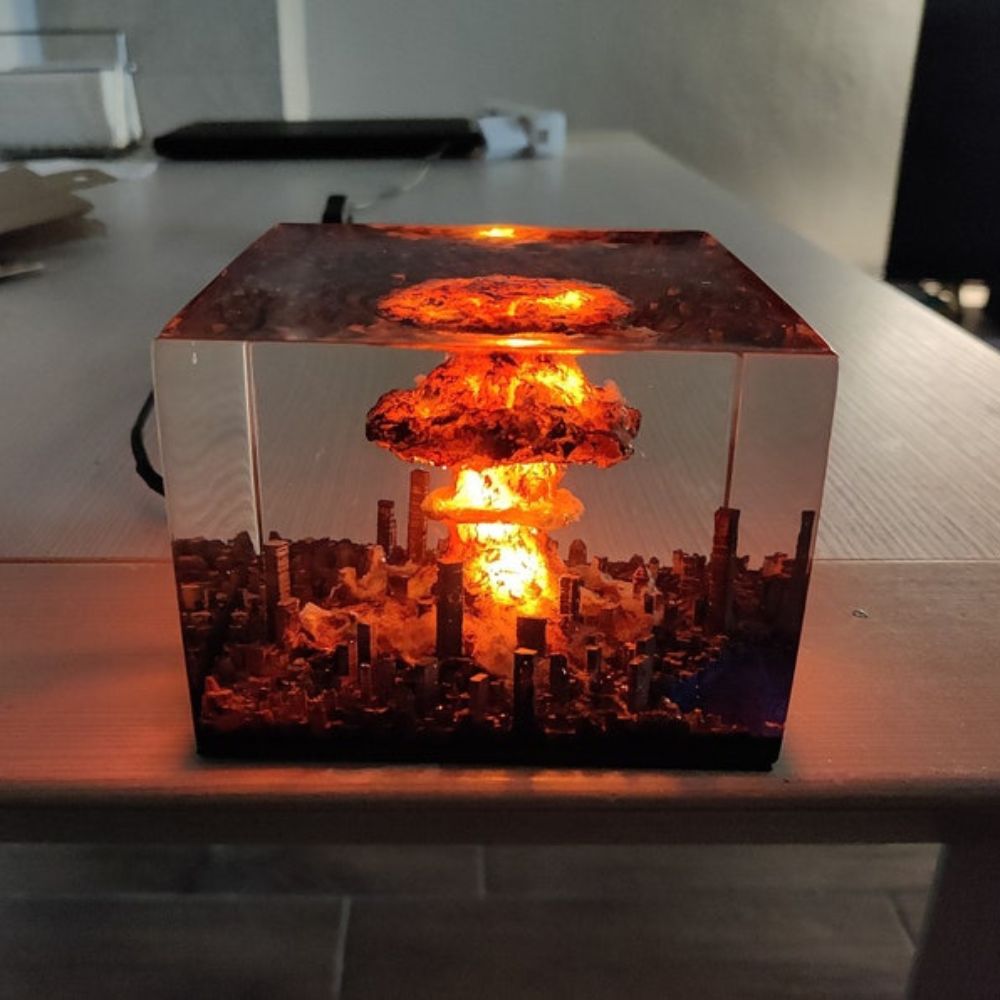 Epoxy Resin Explosion: Atomic Bomb Art