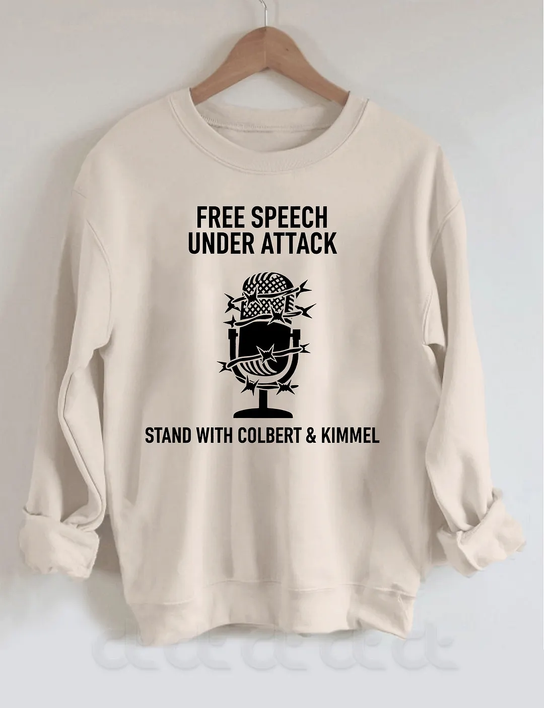 Free Speech Under Attack Stand With Colbert Kimmel Sweatshirt