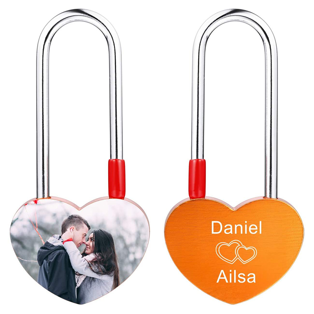 Personalized Love Lock Engraved Love Lock Custom Names Padlocks Gifts ...