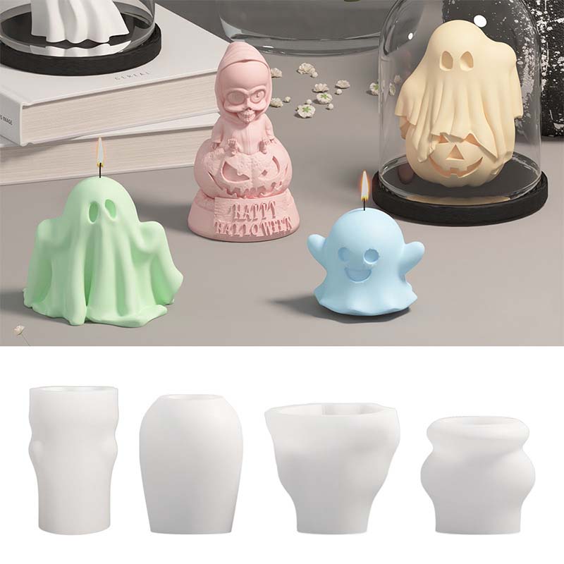 Shop 3D Halloween Ghost Silicone Molds | CrazyMold