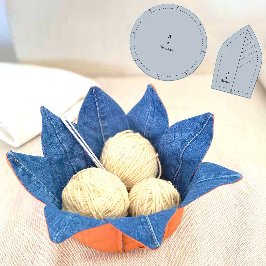 DIY Fabric Basket Sewing Pattern Template — With Tutorial