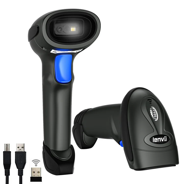 LENVII CW200 qr 2D Cordless Handhold Barcode Scanner Wireless/Wired
