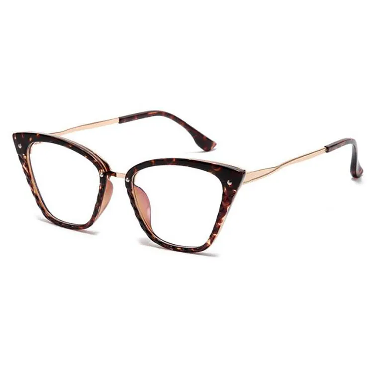 Vintage Women's Eyeglass Trapezoid Glasses TR90 Frame Eyeglasse Myopia ...