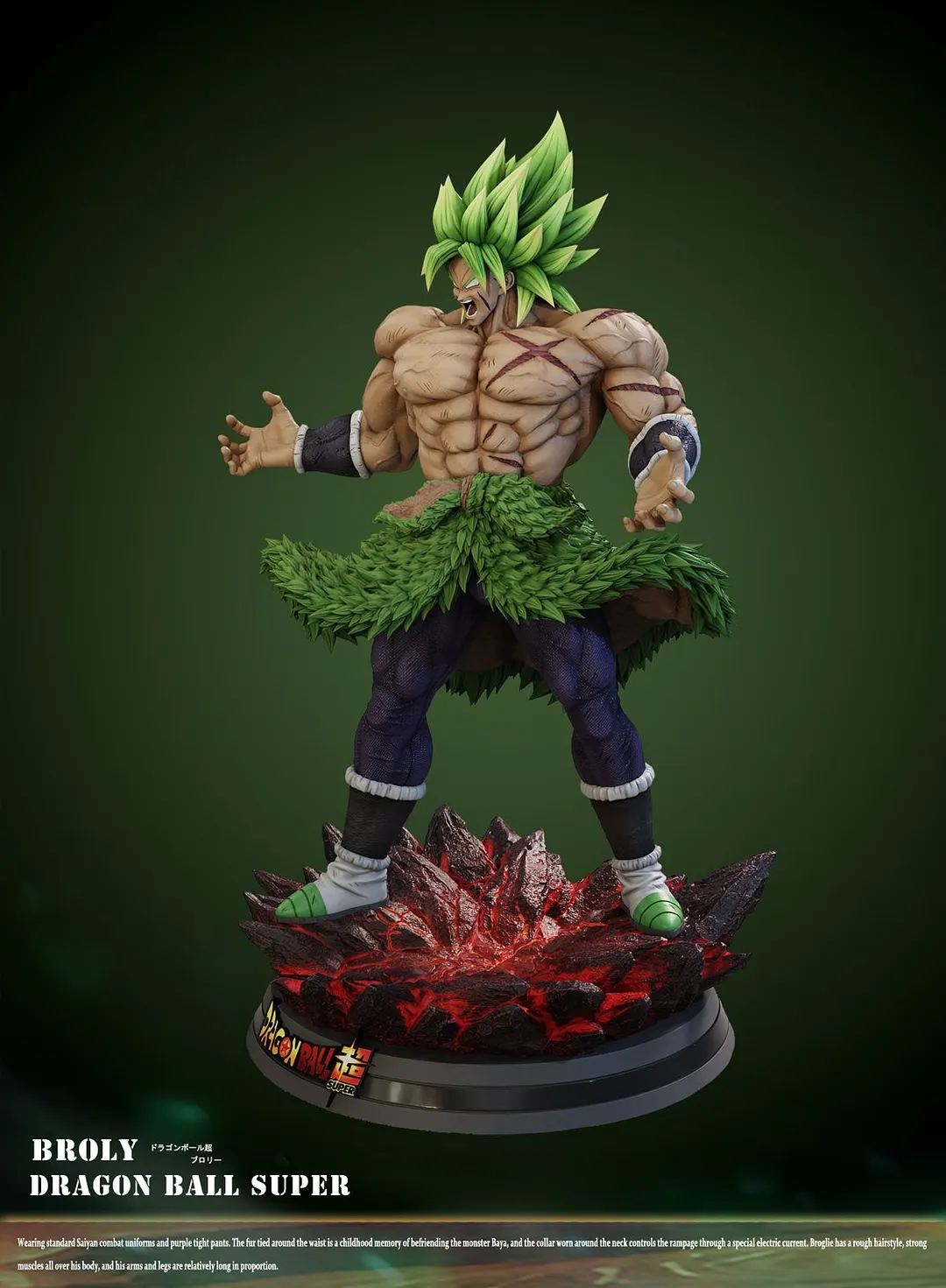 1/6 Scale Full Power Broly - Dragon Ball Resin Statue - Cross Studios