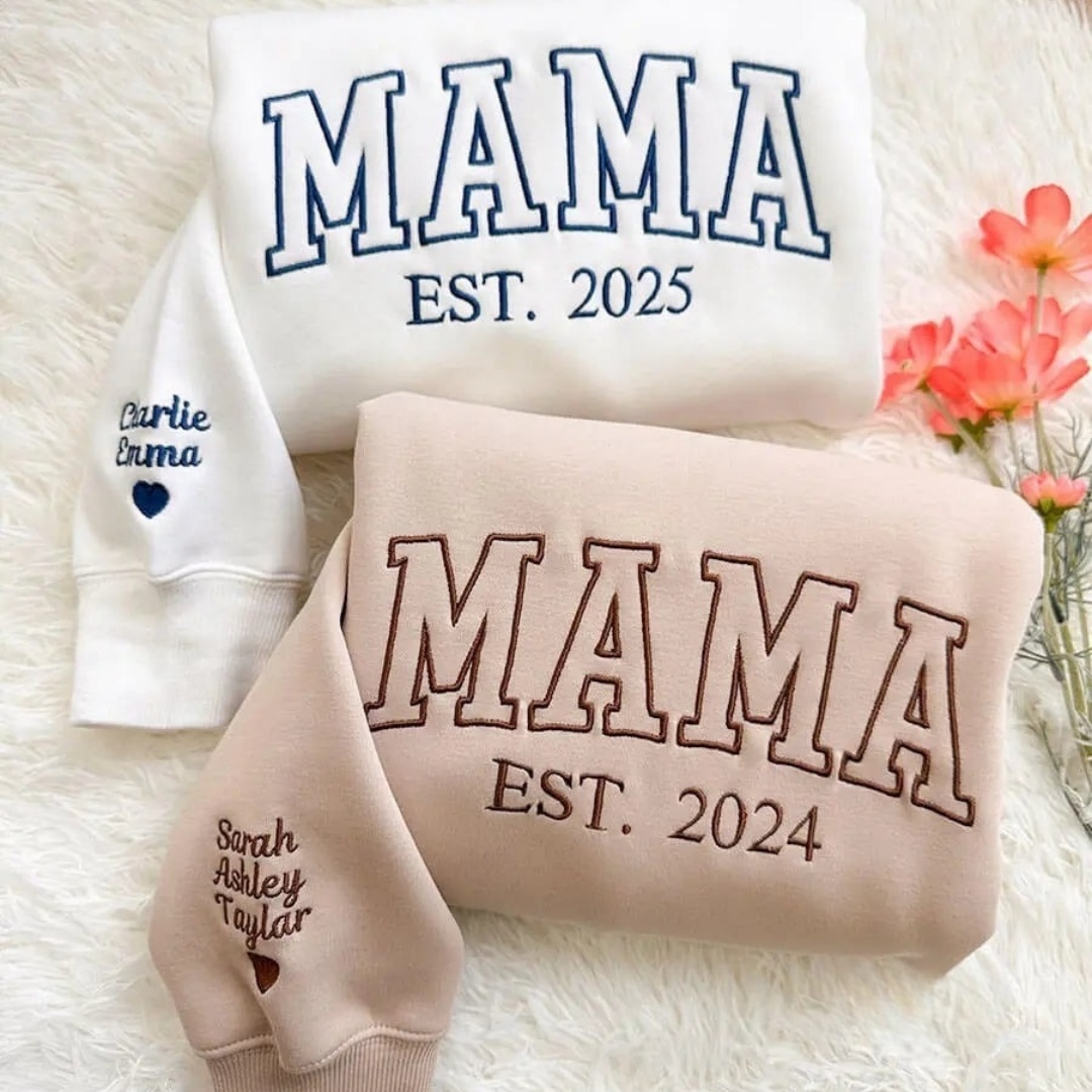 Custom Family Portrait Clothing | Embroidered Parent Apparel