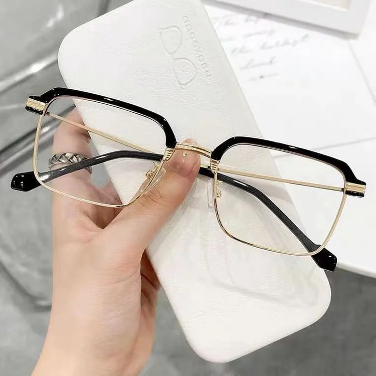 Vintage Square Frame Eyewear Blue Light Blocking Eye Protection ...