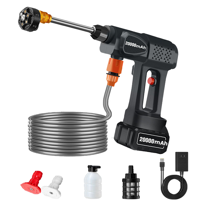SAKER® Portable Cordless Pressure Washer with 6-in-1 Adjustable Nozzle