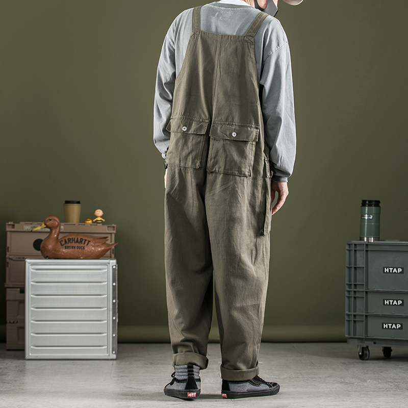 Men's Tooling Retro Loose Overalls