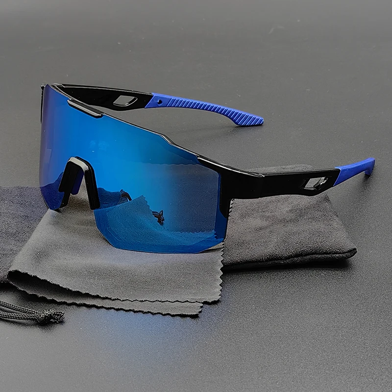 Polarized Cycling Glasses Men Women 2024 Rimless Road Bike Sunglasses ...