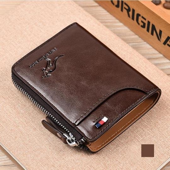 Men’s RFID Blocking Wallet with Large Capacity