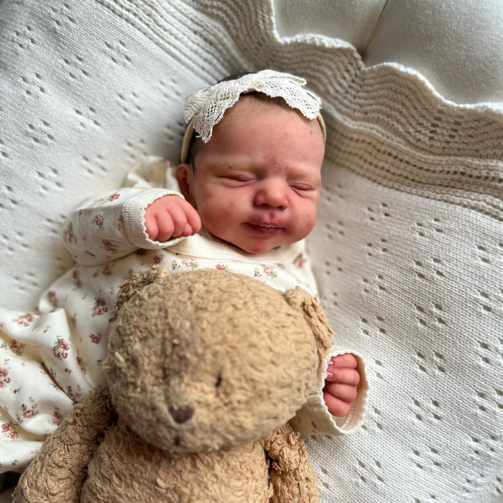 17'' Realistic Touch Real Reborn Newborn Baby Doll Girl with Rooted ...