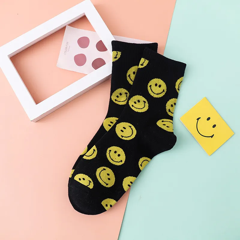 RAINBOW SMILEY SOCKS (4 pairs)
