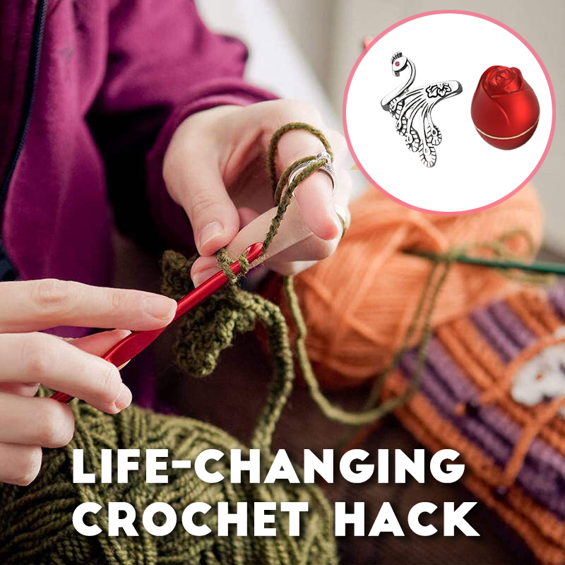 Adjustable crochet Rings Set