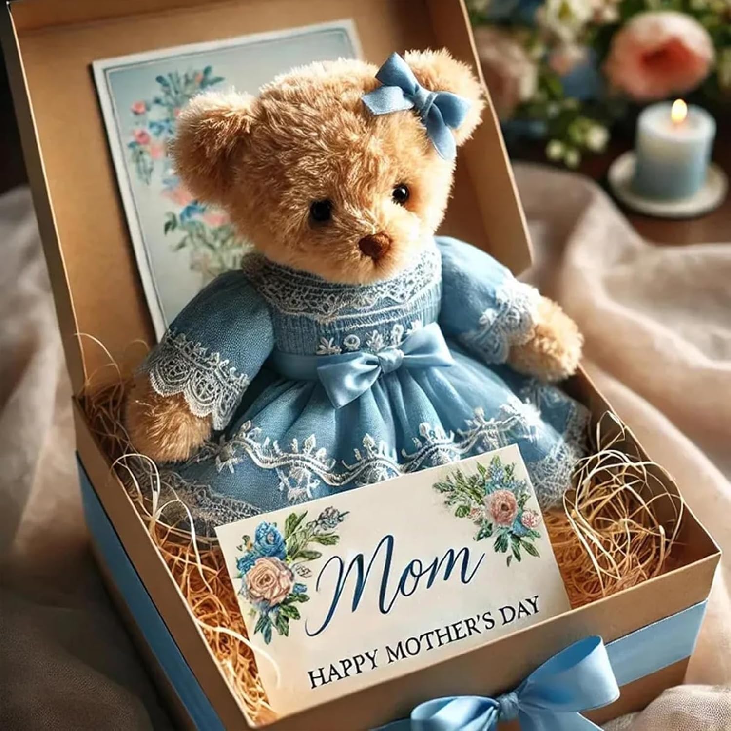 🔥Handmade Hug Teddy Bear Gift Box Mother's Day Gift