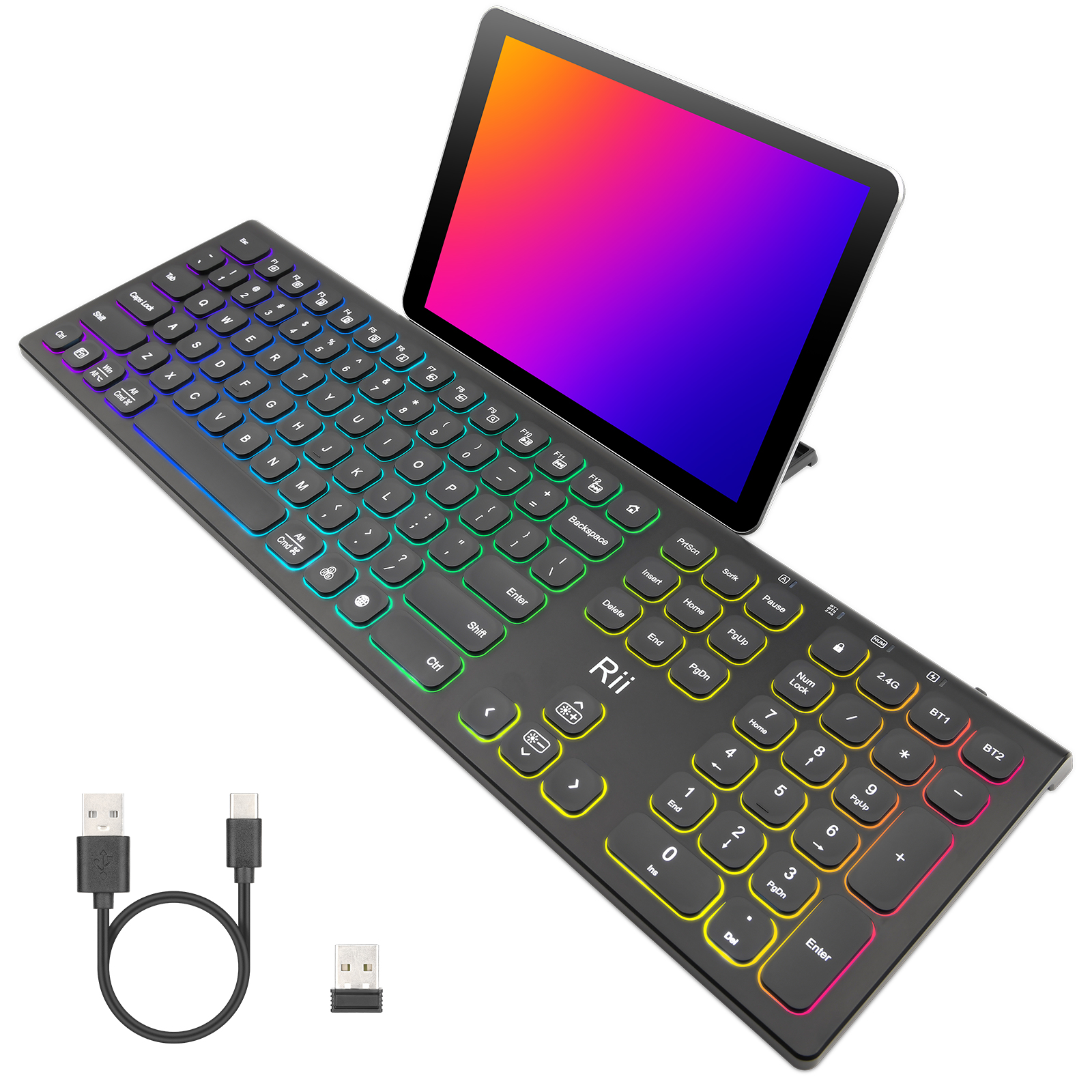 Rii RK801 Bluetooth Wireless Keyboard