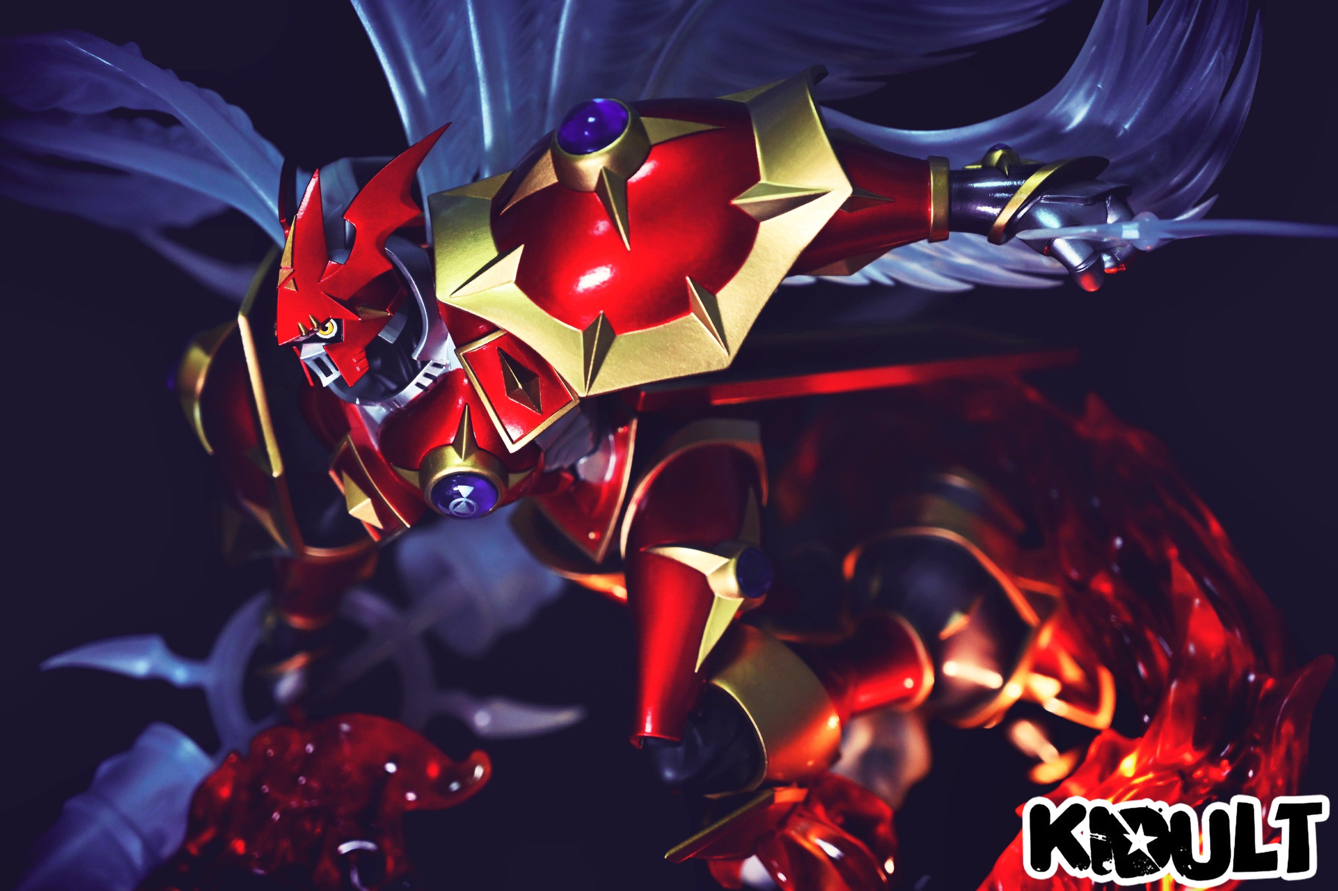 52CM Dukemon: Crimson Mode with LED - Digimon Resin Statue - KIDULT ...