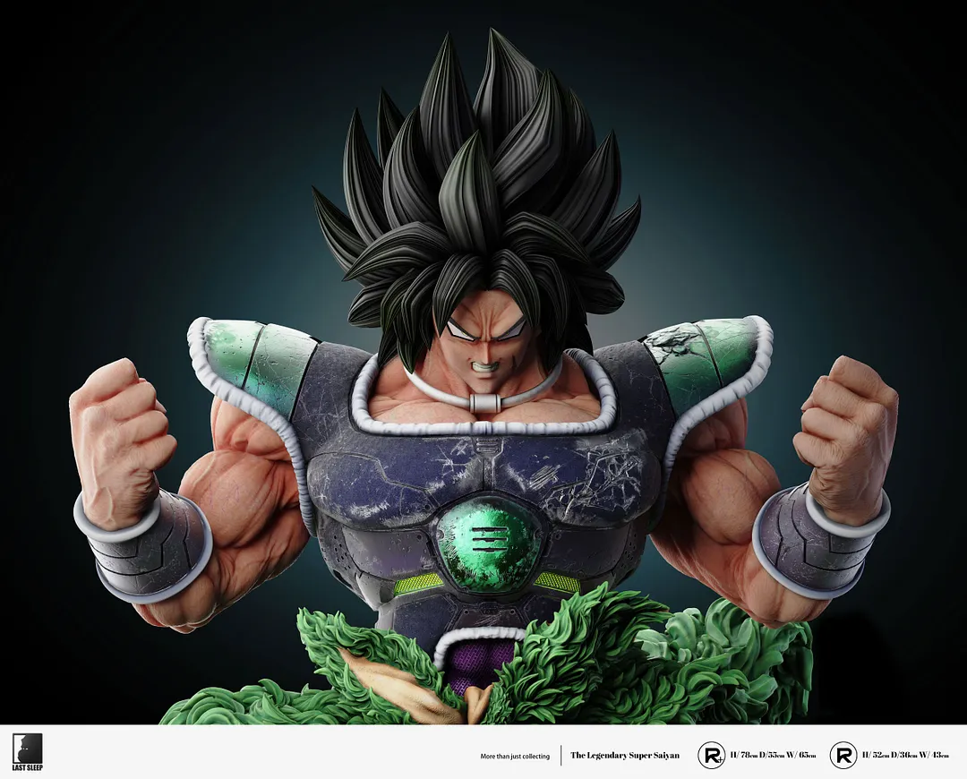 1/6 & 1/4 Scale Broly - Dragon Ball Resin Statue - LAST SLEEP Studios ...