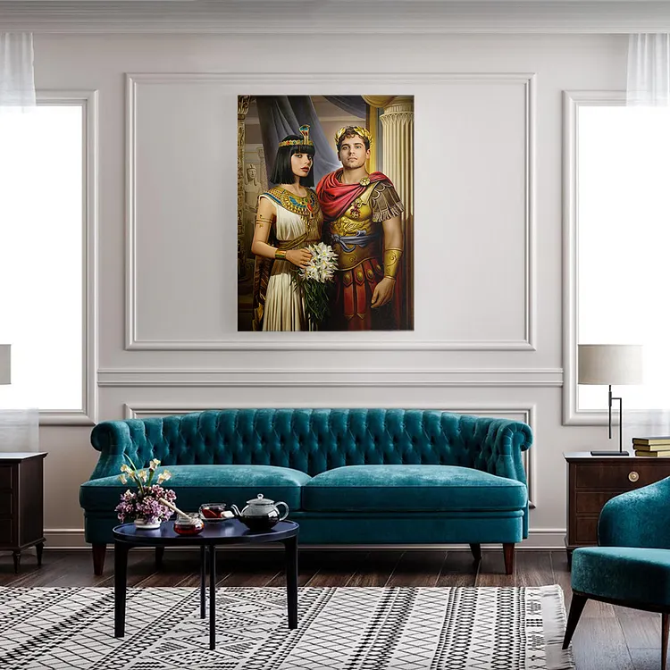 Custom Couple Portrait from Photo for Valentine's Day Gifts - Caesar ...