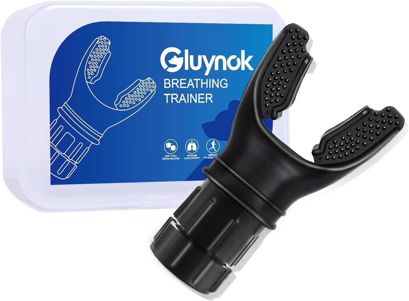 Breathing Trainer, Portable Respiratory Muscle Trainer, Adjustable ...