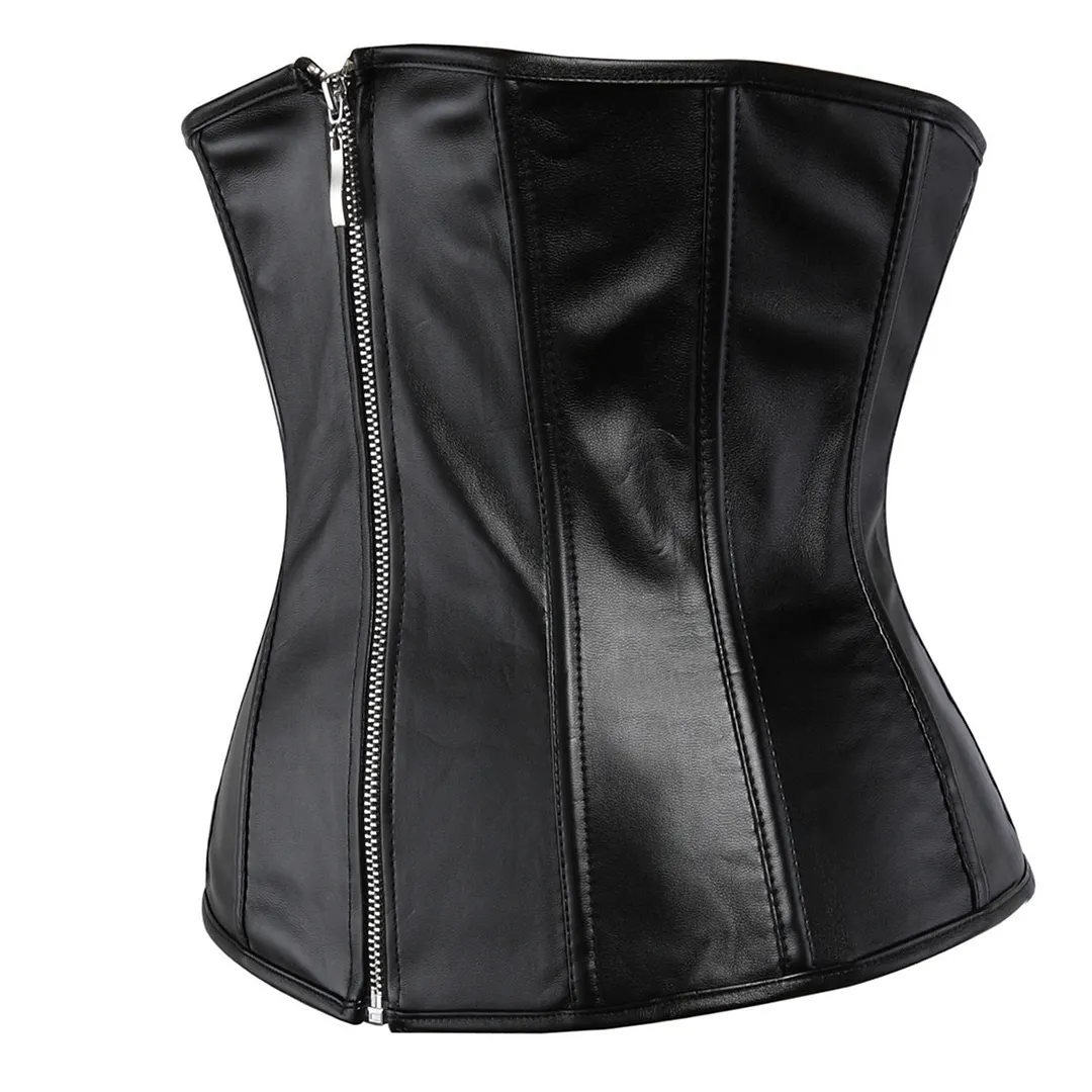 Uaang Pu Leather Underbust Corset