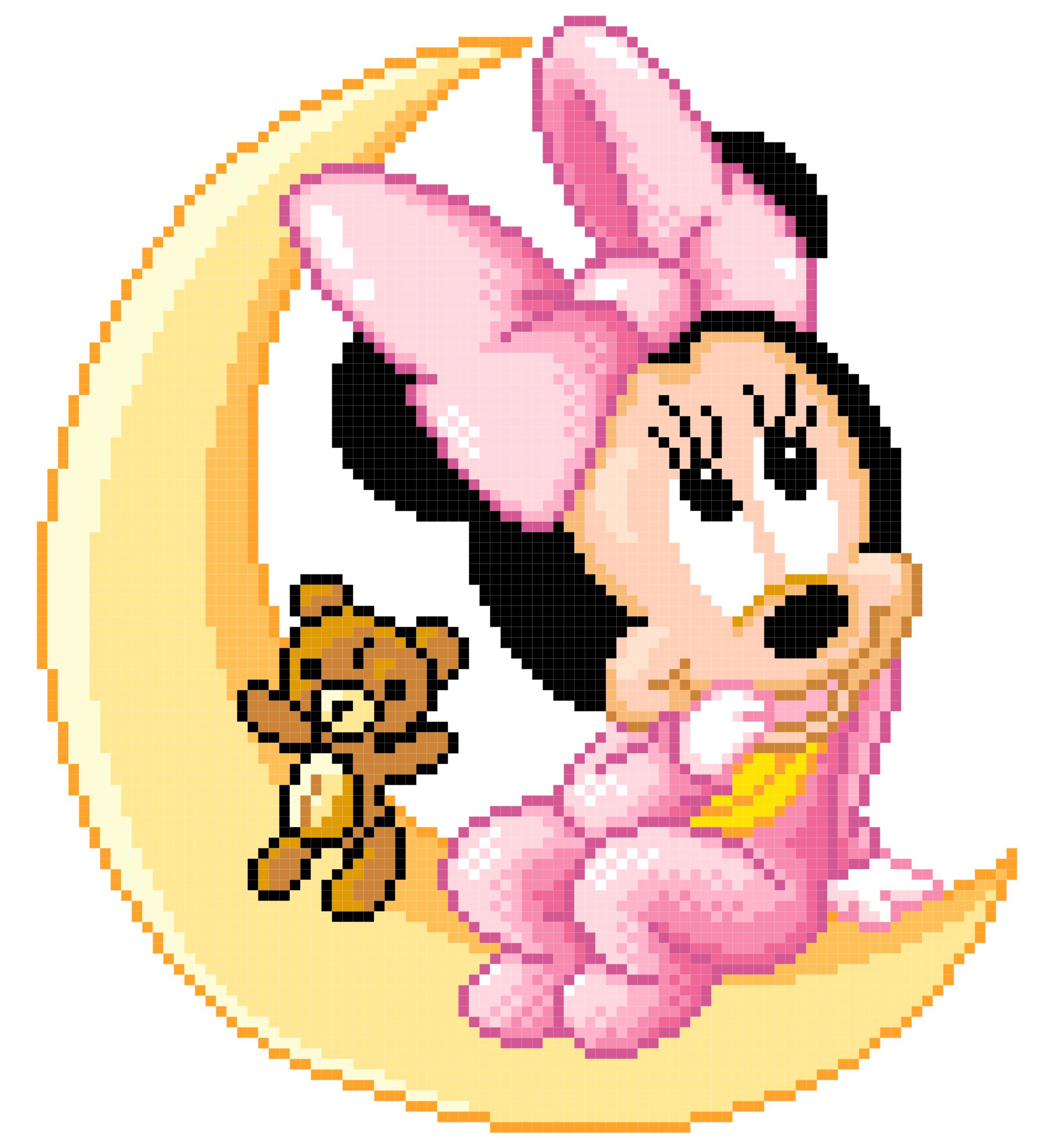 Bead Stamped Cross Stitch - Minnie Moon (28*30cm)