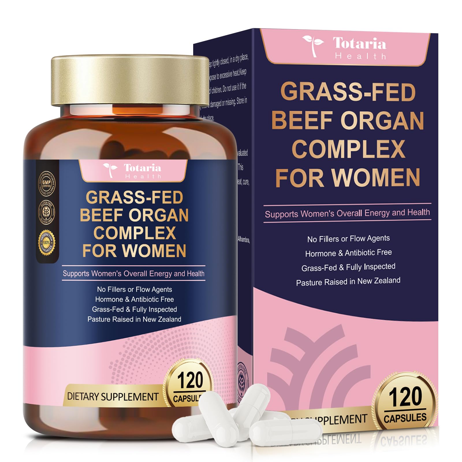 Beef Organ Supplement for Women - Beef Liver, Kidney, Heart,Uterus ...