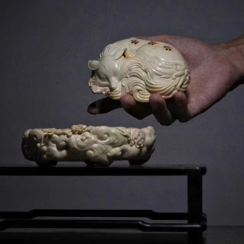 Pure Hand Carving Nine-tailed Fox Incense Seal Incense Burner