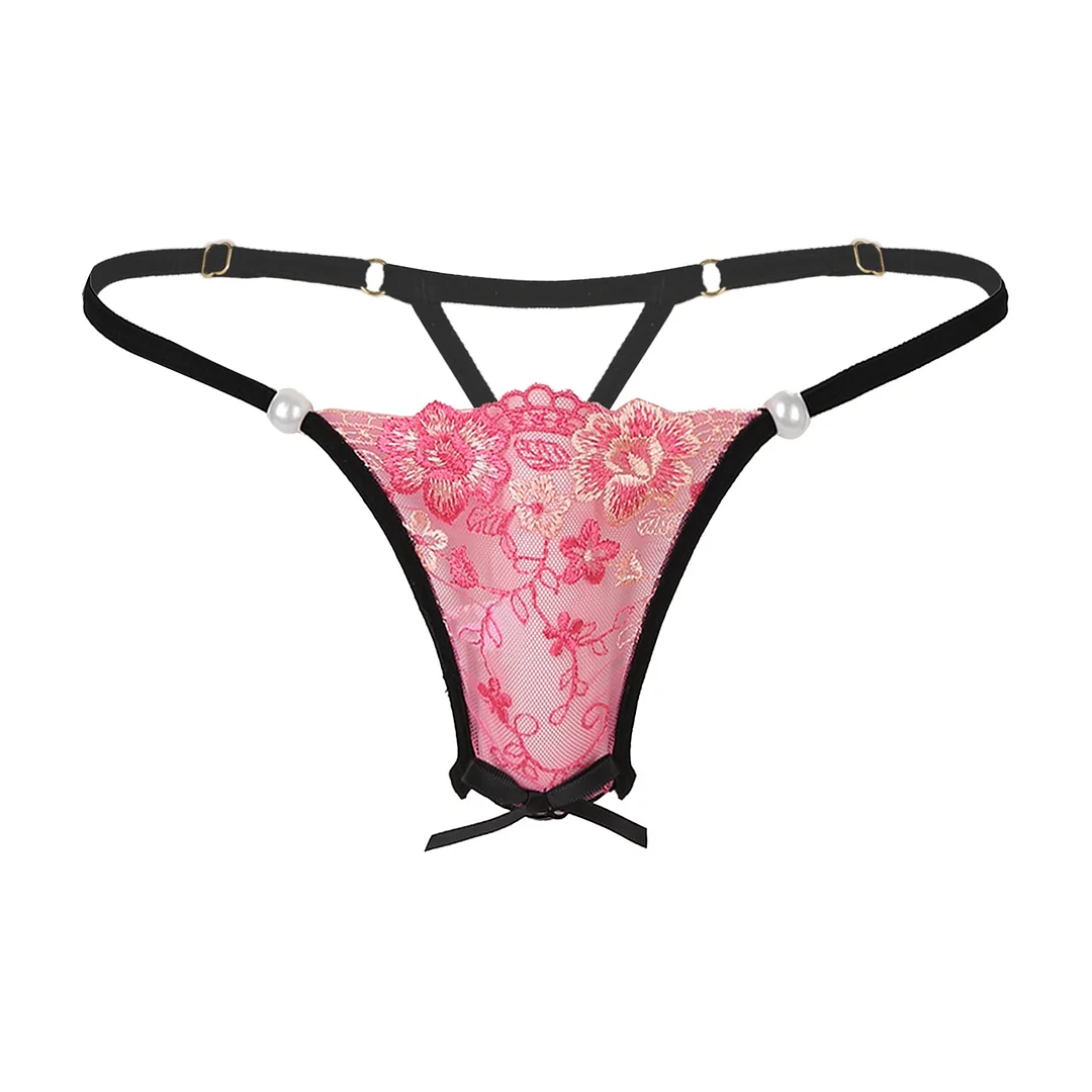 Billionm Mens Lingerie Crotchless Sissy Panties Floral Lace T Back
