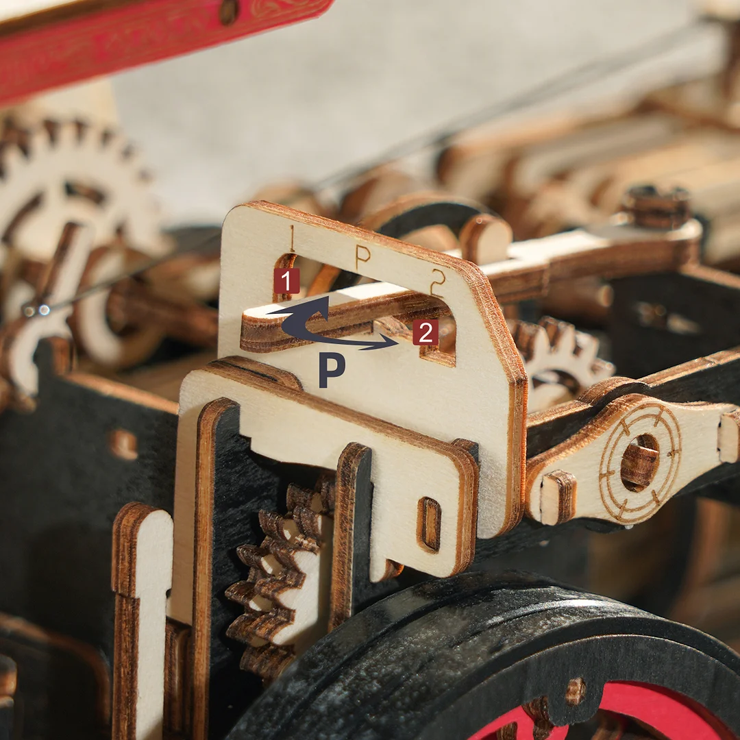 ROKR Steam Engine Mechanical 3D Wooden Puzzle AMKA1 | ROKR