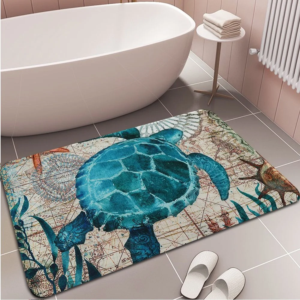 Nigikala Pattern Entrance Doormats Sea Turtle Octopus Home Bedroom ...