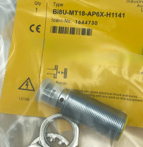 Inductive Proximity Switch BI8U-MT18-AP6X-H1141 Three Wire PNP Normally ...
