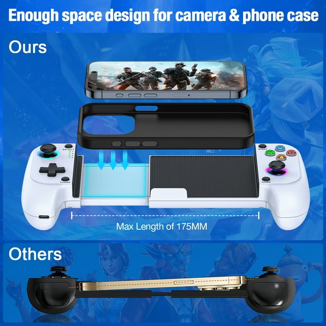 Mobile Gaming Controller For Android Iphone Beboncool Bluetooth Wireless Gamepad Designed For