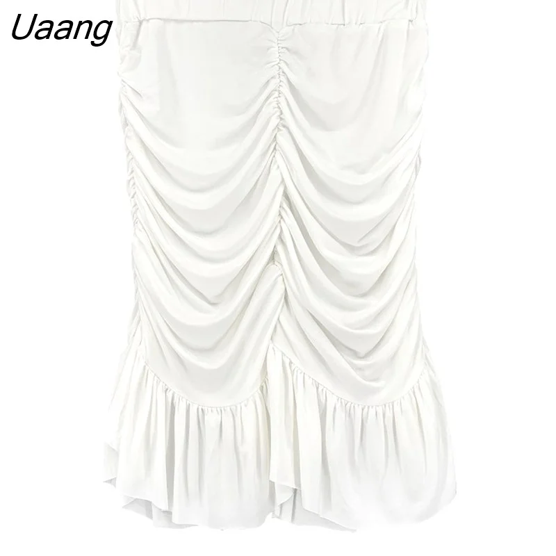 Uaang Diy Mini Dress Elegant Super Hot Sexy Busty Girl Female Button Slim Tshirt Vneck Sweet