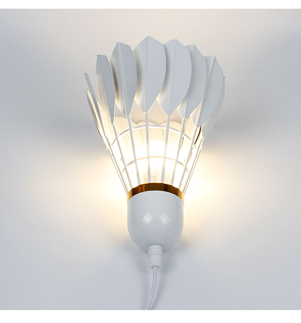ASCELINA E27 badminton Pendant Lamp shuttlecock retro loft Iron art ...